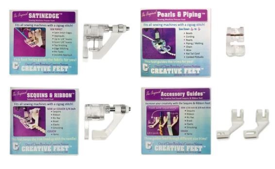 Creative Feet Complete Set Of All Three Creative Feet | Generic Sewing ...